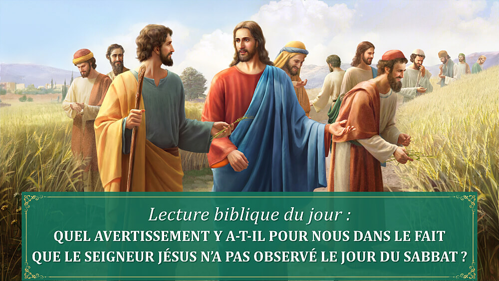 Lecture biblique du jour : quel avertissement y a-t-il pour nous dans ...